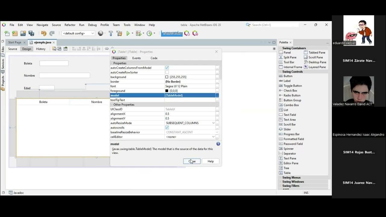 Ejemplo jtable java - YouTube