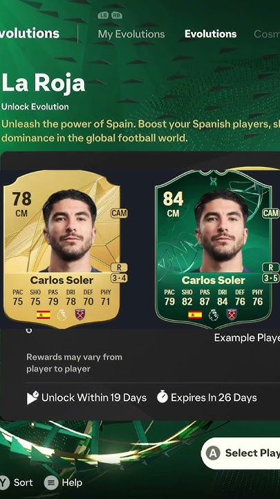 La Roja Evolution FC25 Best Players To Use - YouTube