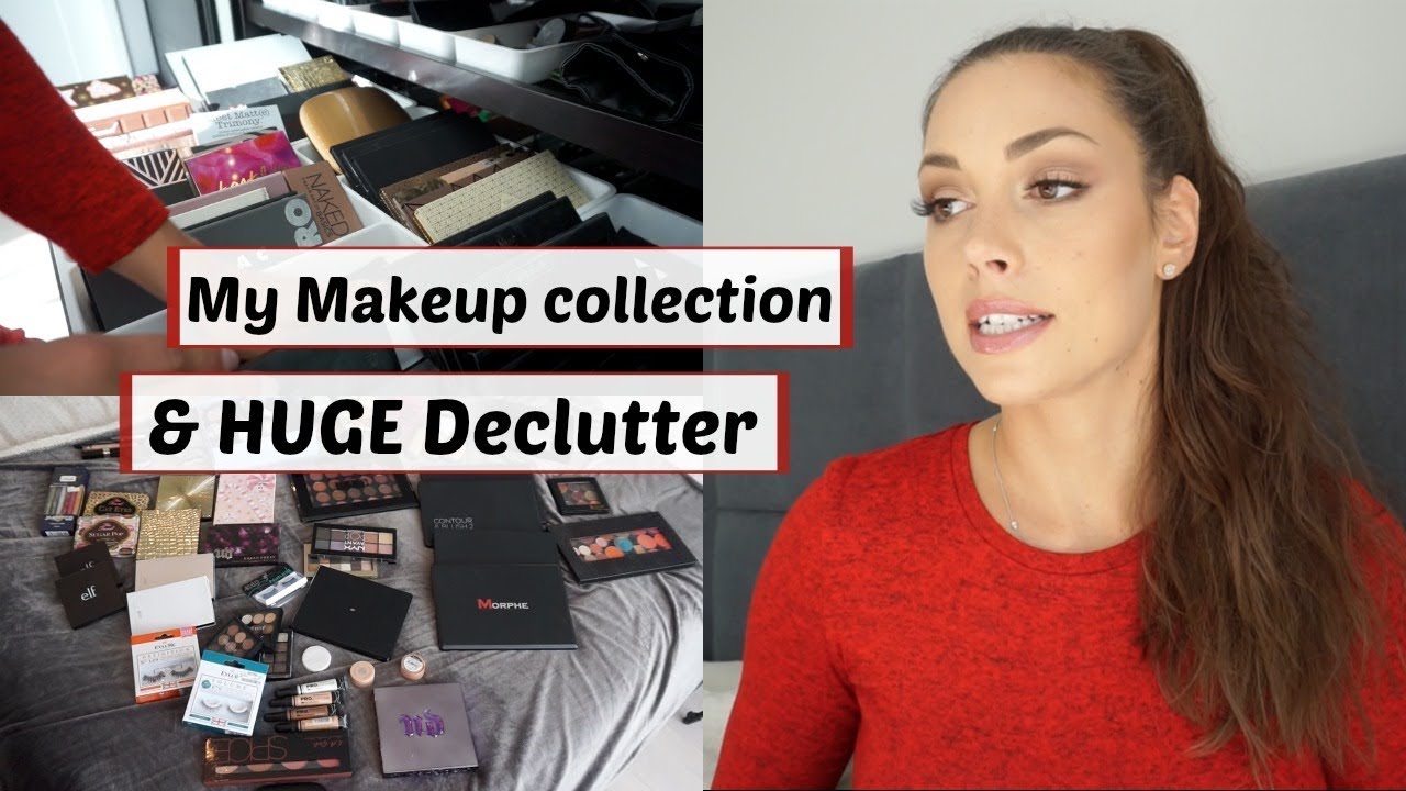 My complete Makeup Collection & Huge declutter! - YouTube