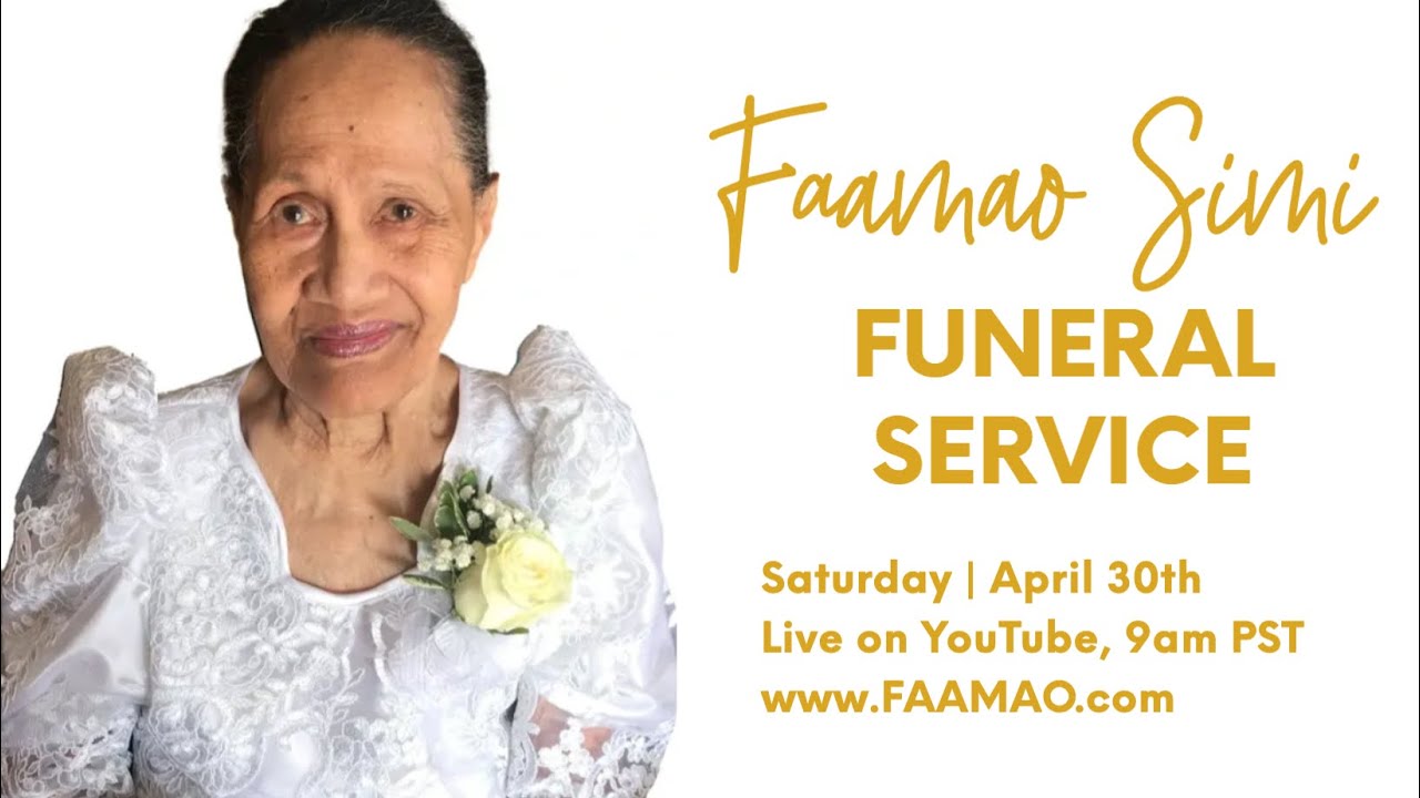 Faamao Simi - Funeral Service Broadcast (9am Saturday) - YouTube