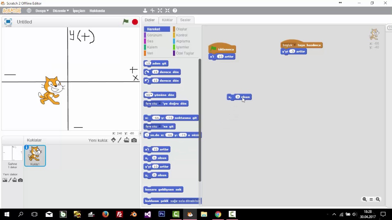 Scratch Eğitimi - Kod Kategorileri ve İşlevleri (Ders 2) - YouTube