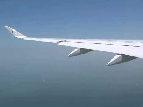 Qatar Airways A350-900 QR943 Descending into Doha - YouTube