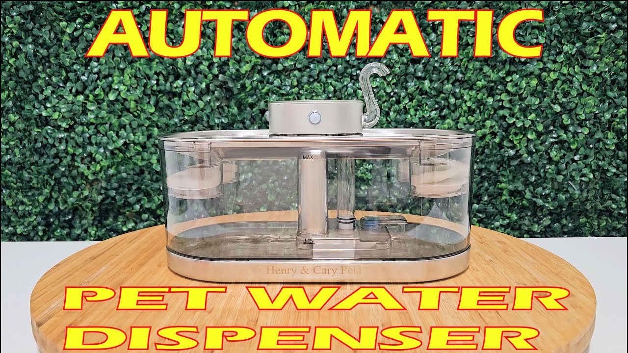AUTOMATIC Pet Water Dispenser And Wireless - YouTube