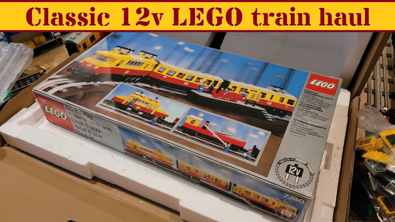 LEGO set no. 7740 12v Train haul - YouTube