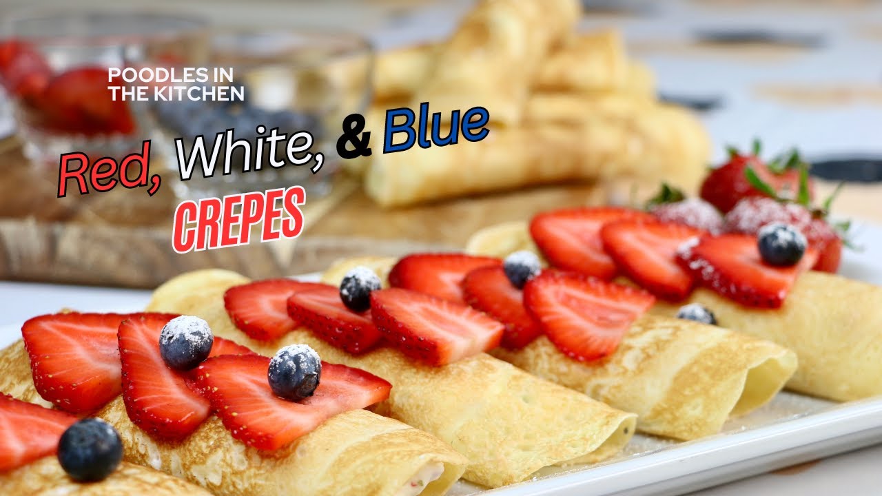 Red, White, & Blue Crepes - YouTube