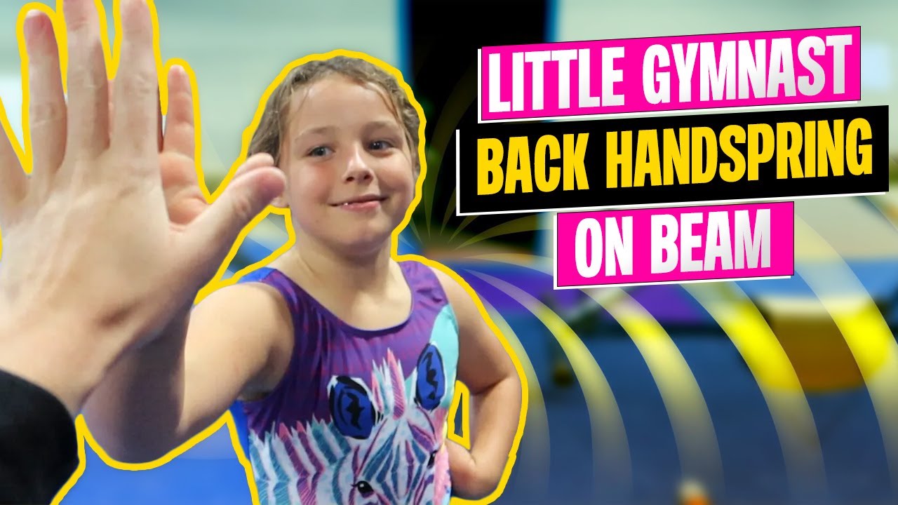 Coach Life: Little Gymnast Back Handspring on BEAM| Rachel Marie - YouTube