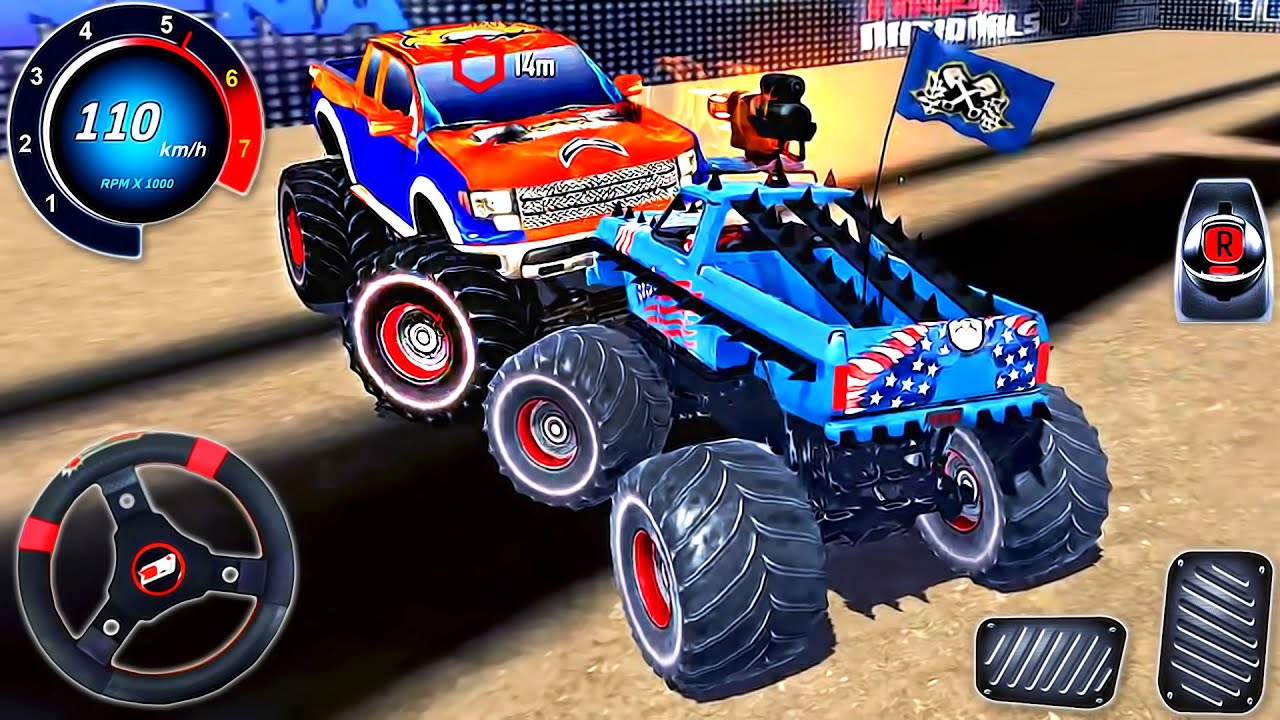 Real Monster Truck Demolition Derby Stunts - Extreme Crash Car Racing ...