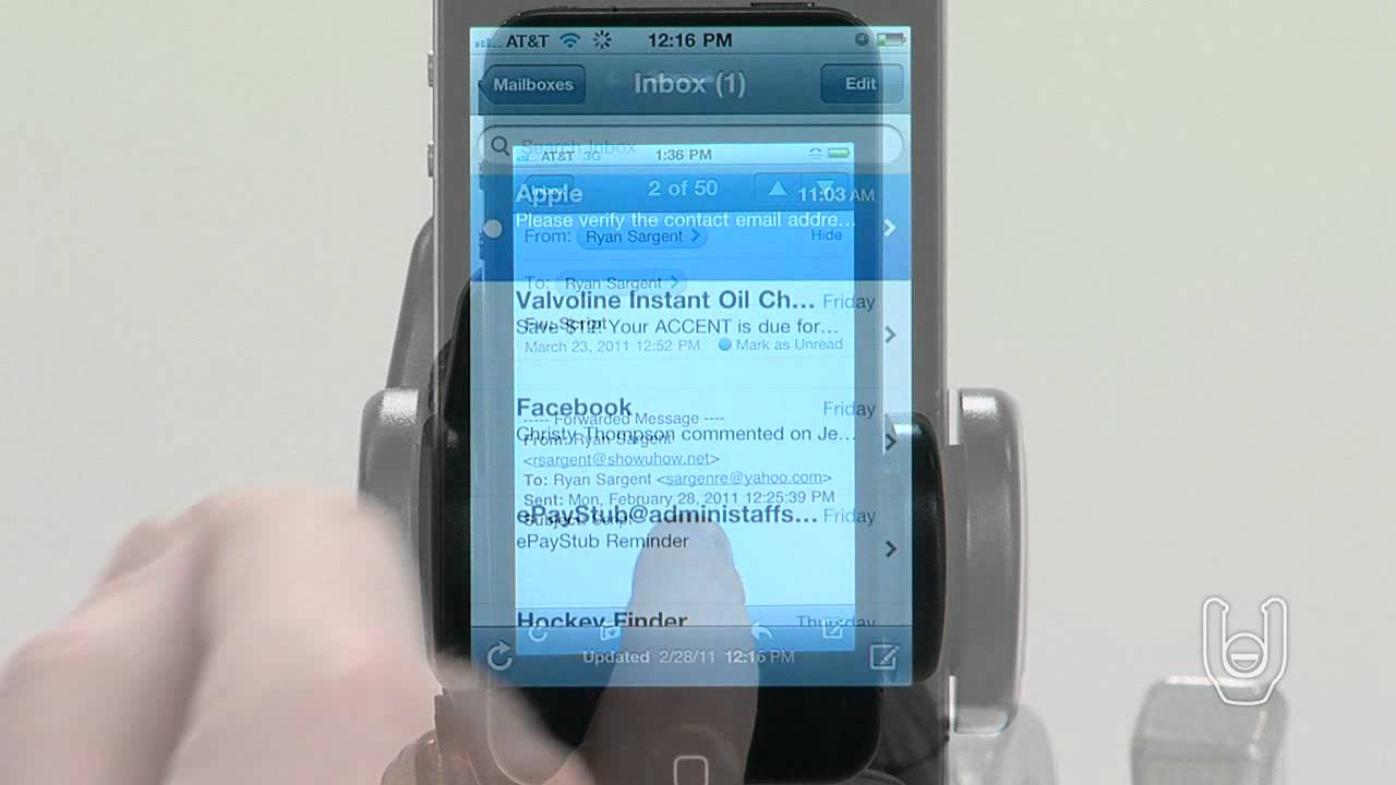iPhone 4: How to Setup and Use Email - YouTube