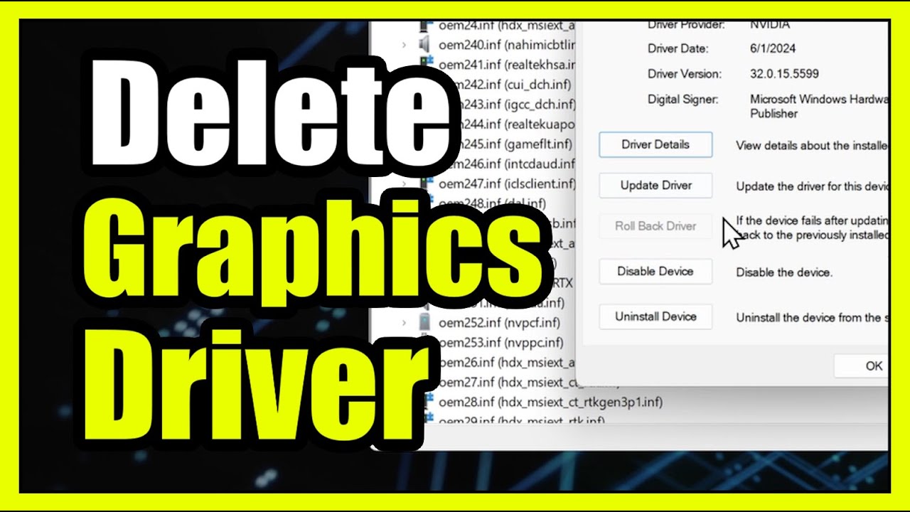 How to Uninstall Graphics Card Driver on your Windows 10/11 PC (Fast ...