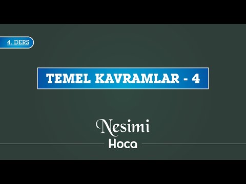 Temel kavramlar 4 (işlem yeteneği çıkmış sorular ) [Nesimi Hoca] #temelkavramlar
