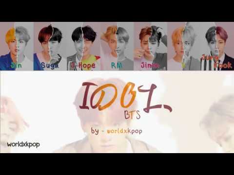 BTS - IDOL * KOLAY OKUNUŞ+MV(EASY LYRICS)COLOR CODED