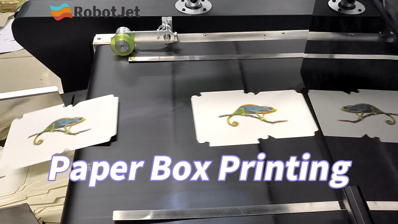 #box #paperbox #printer How to print on paper box by RobotJet single ...