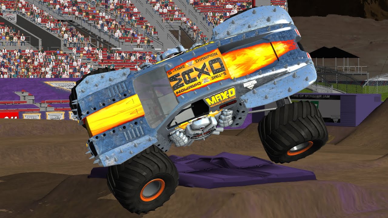 Rigs of Rods Custom Chrome Max-D Freestyle at World Finals 15 - YouTube