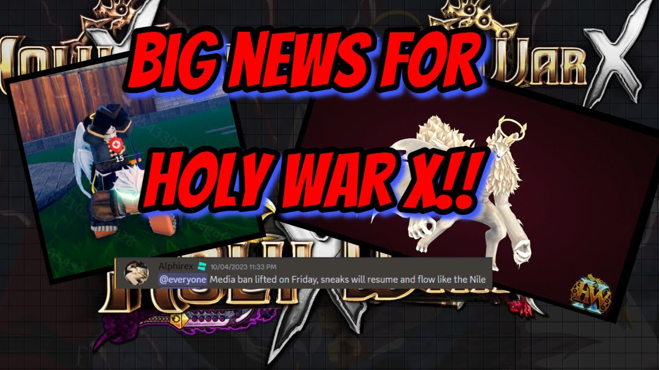 Big News For Holy War X...............(RELEASE) - YouTube