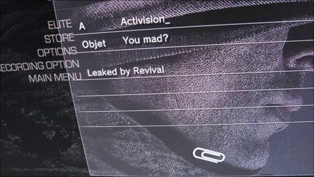 "New" Call of Duty: GHOSTS Leaked Menu and Multiplayer Images - YouTube