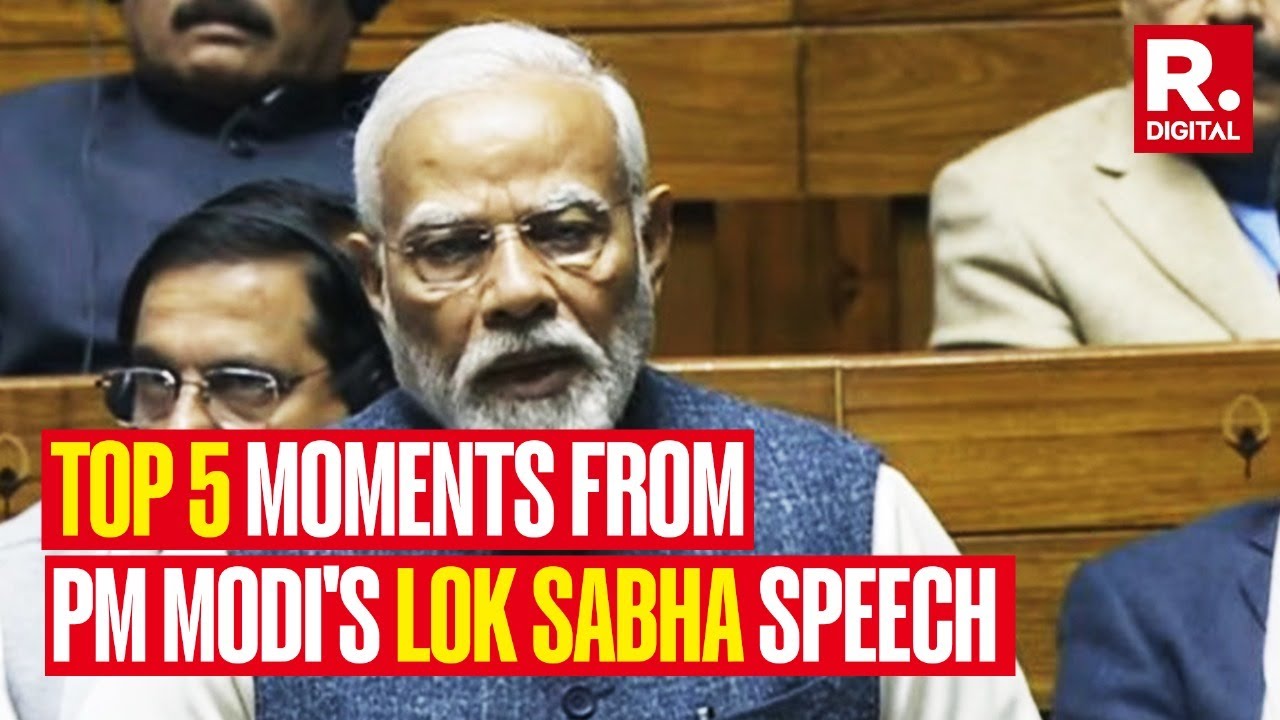 Moments You Can't Miss From PM Modi's Last Address Of the 17th Lok ...