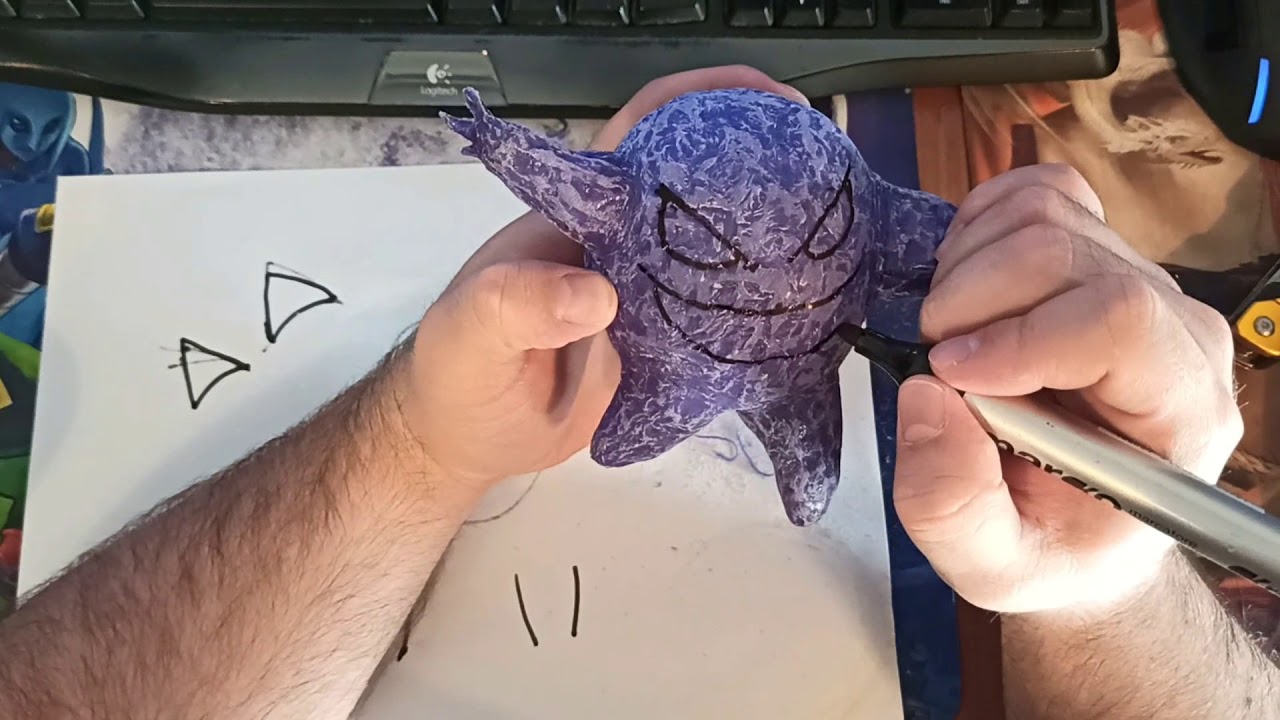GENGAR Statue - 3D Pen - YouTube