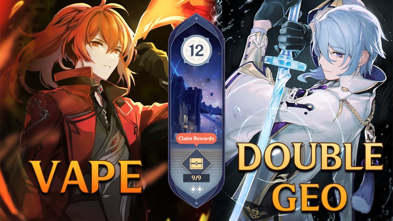 The Pyro and Hydro KINGS vs. v3.0 Abyss Floor 12! [Vape Diluc + Double Geo Ayato] - YouTube