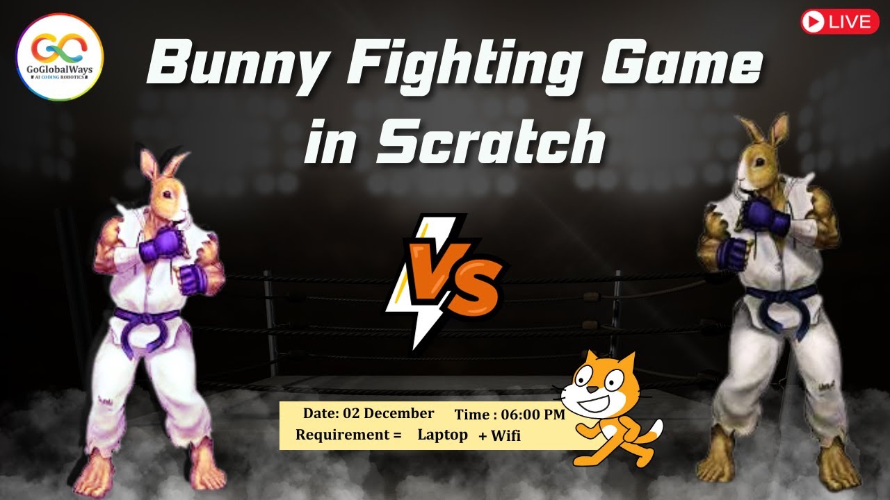 Bunny Fighting Game in Scratch | Scratch and Play: make a Bunny ...