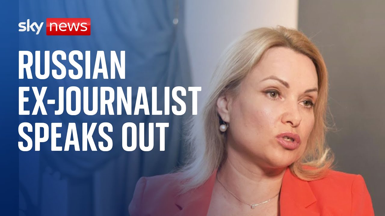 Russian former journalist speaks out against Vladimir Putin - YouTube