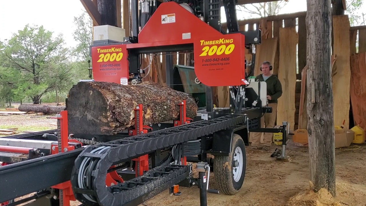 Diesel Timberking 2000 first cuts in Mississippi! - YouTube