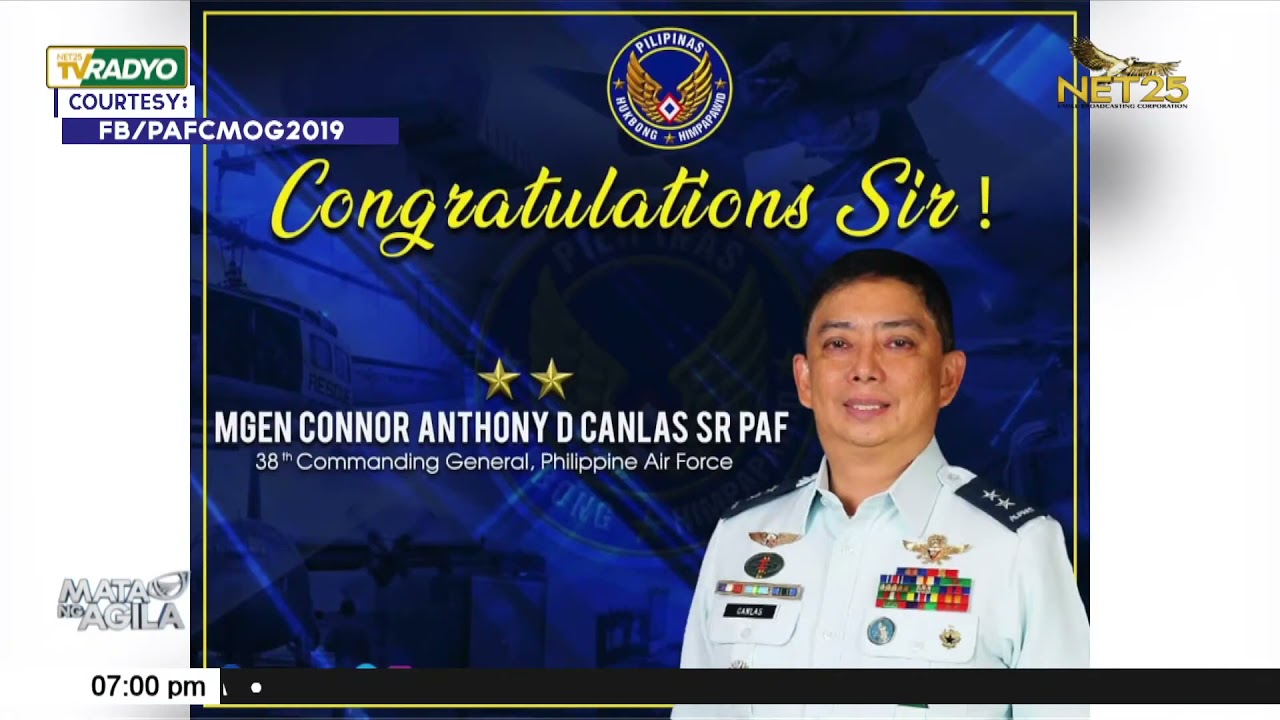 Mgen. Canlas, bagong PAF Chief - YouTube