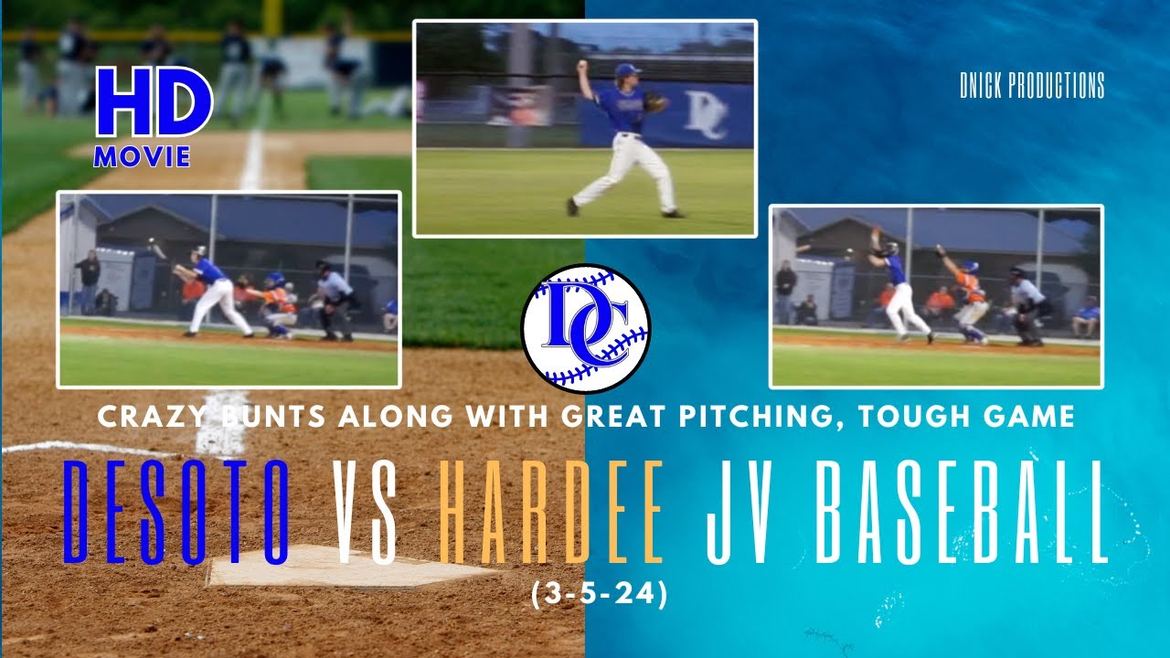 CRAZY BUNTS ALONG WITH GREAT PITCHING, TOUGH GAME DESOTO VS HARDEE JV ...