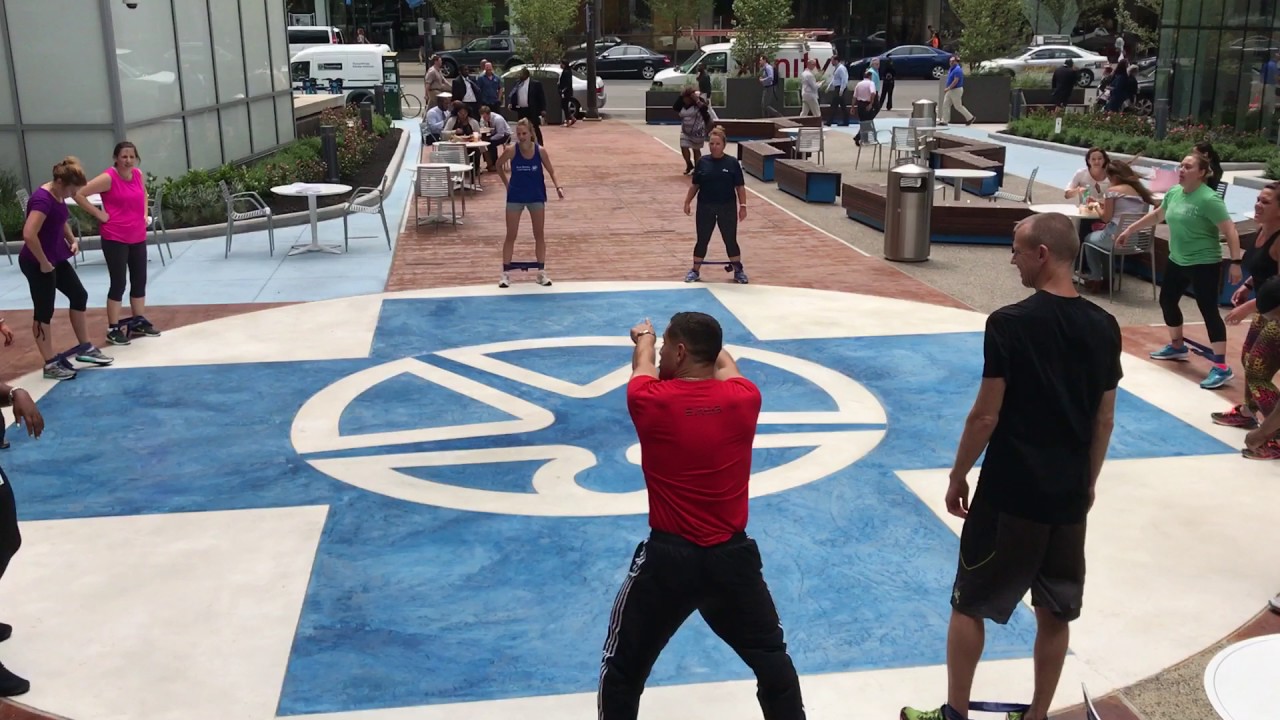 EXOS courtyard workout JH - YouTube