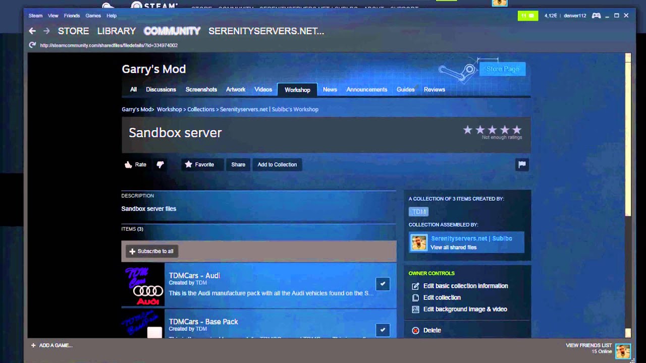 How to create a workshop collection for our gamepanel - YouTube