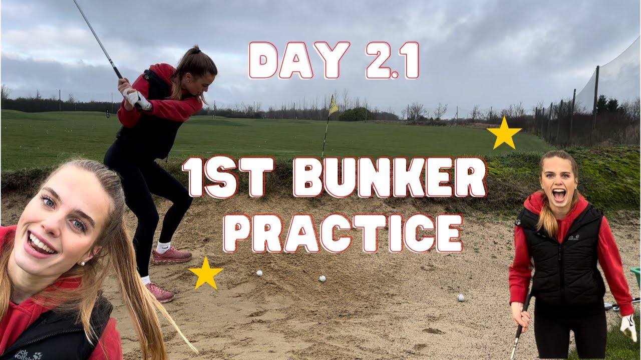 First Time Bunker Practice!! 😬⛳️🏌️‍♀️ - YouTube