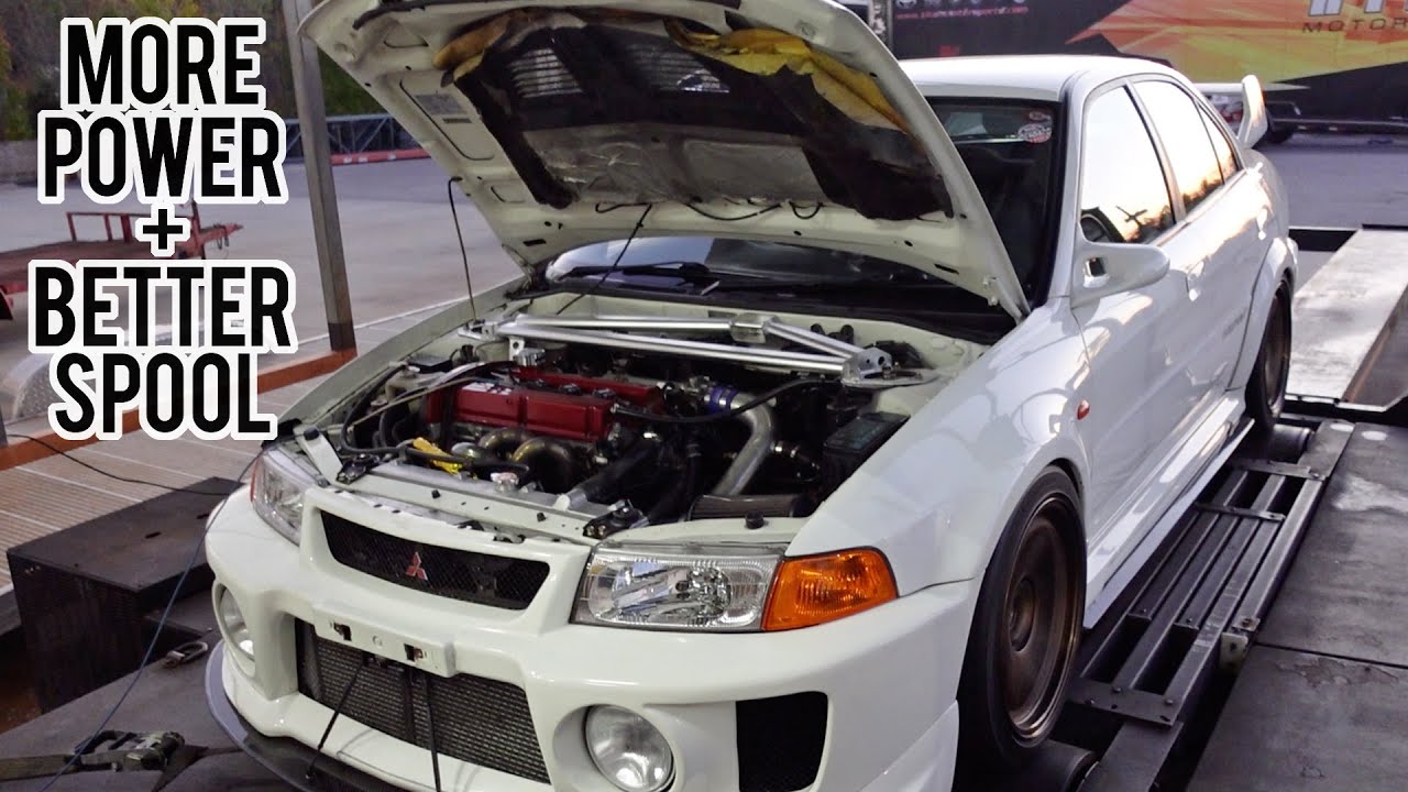 Evo 5 Gets My Favorite Turbo EVER! (Install + Dyno) - YouTube