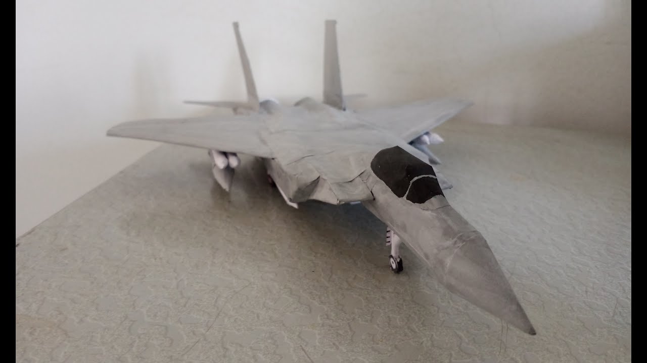 F-15 Eagle - PaperCraft Model Making - YouTube
