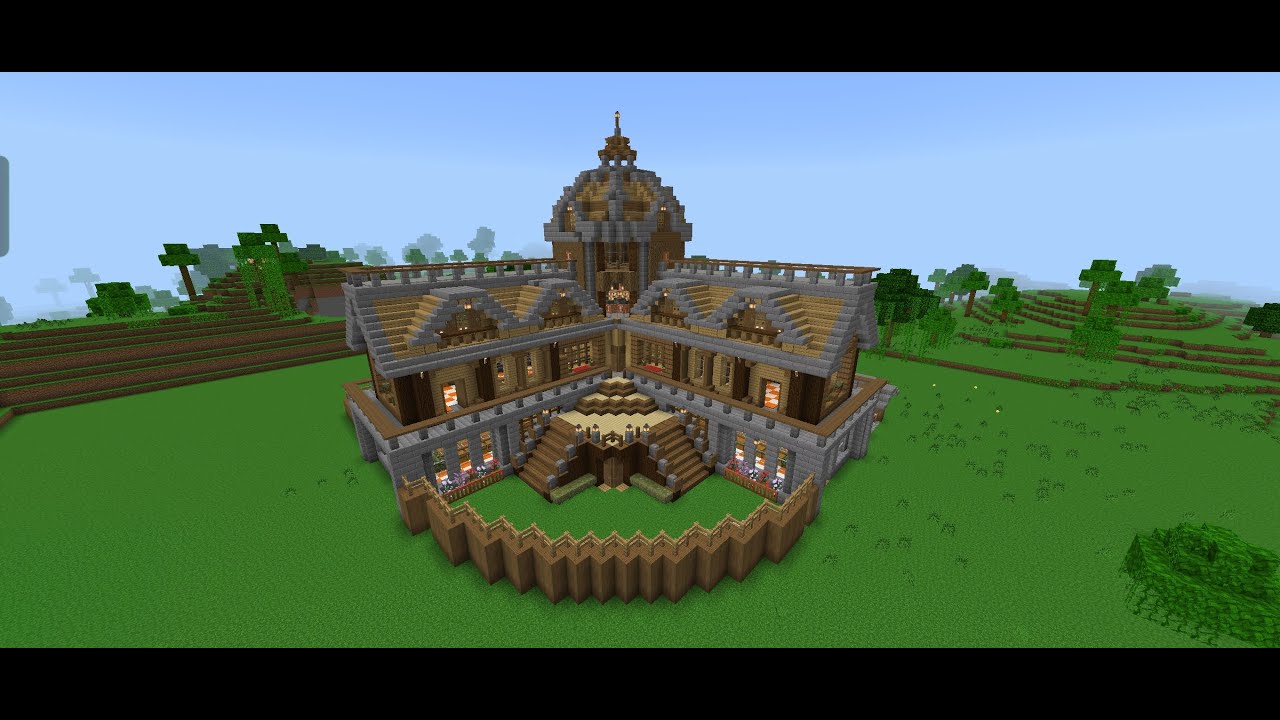 Minecraft: How to Make a Wooden Mansion For Survival: Minecraft House ...