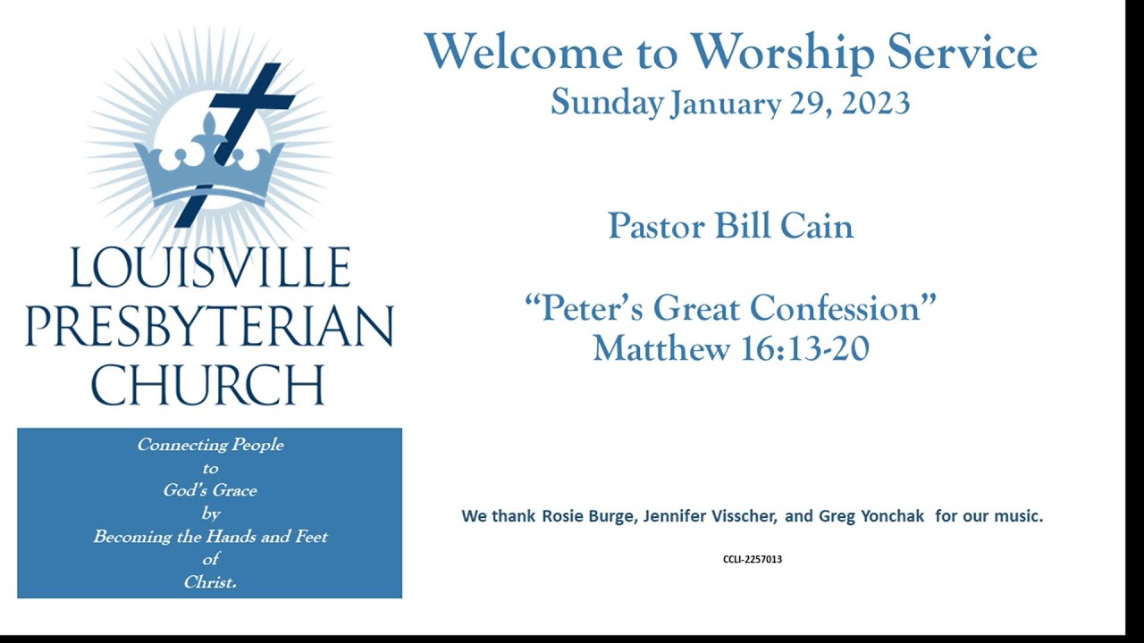 "Peter's Great Confession" - YouTube