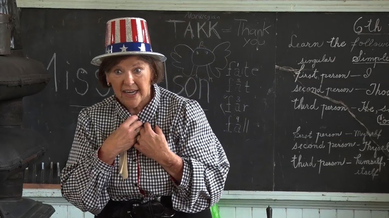 Nisswa Schoolmarm Gives Visitors A Glimpse Into 1800s School Life - YouTube