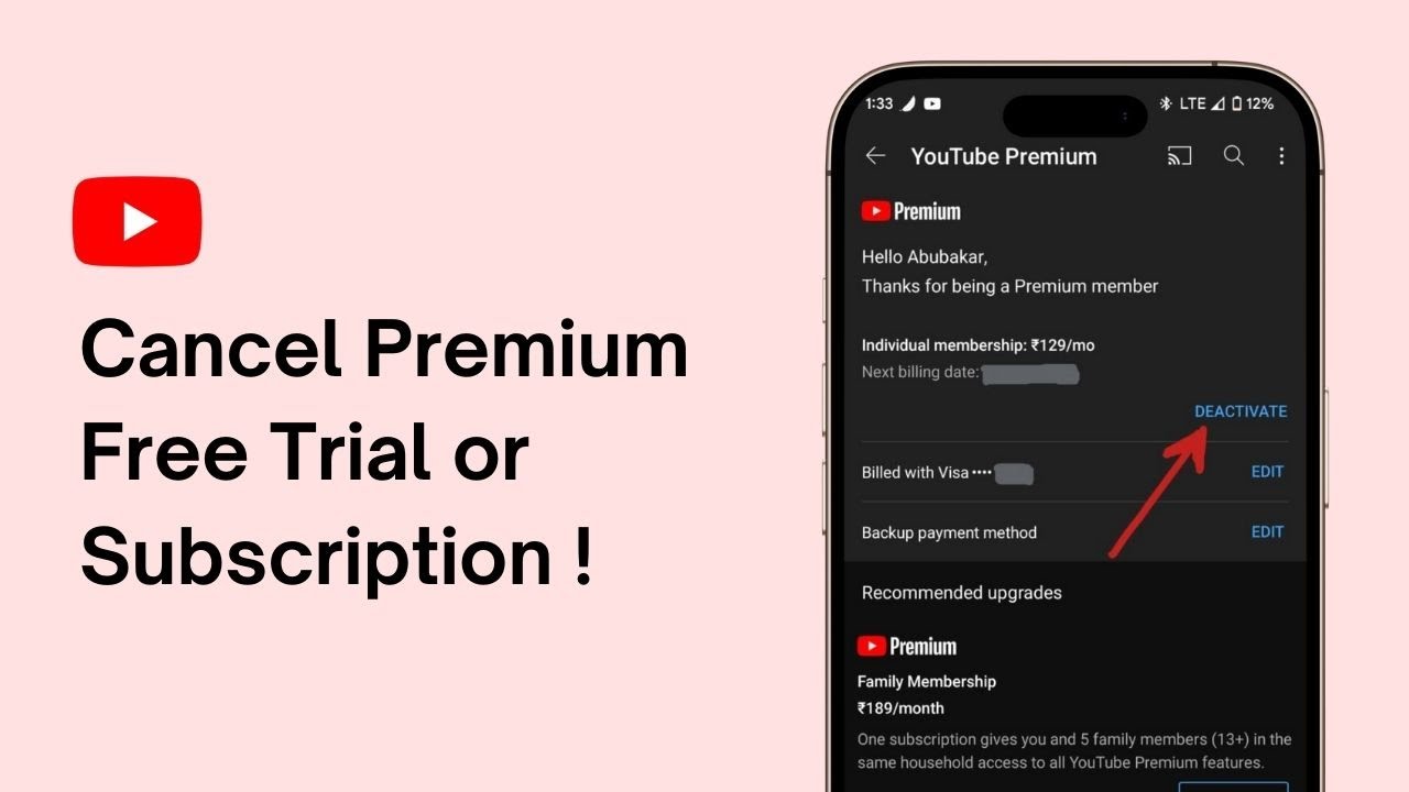 How To Cancel YouTube Premium Free Trial or Subscription ! - Easy Solution | HTG - YouTube