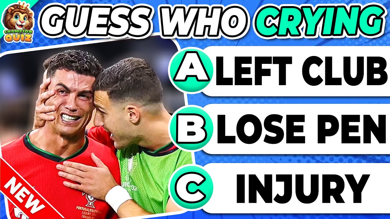 Guess Who CRYING👃💔🩹 Football INJURY Song 😭 Kylian Mbappé, Ronaldo ...