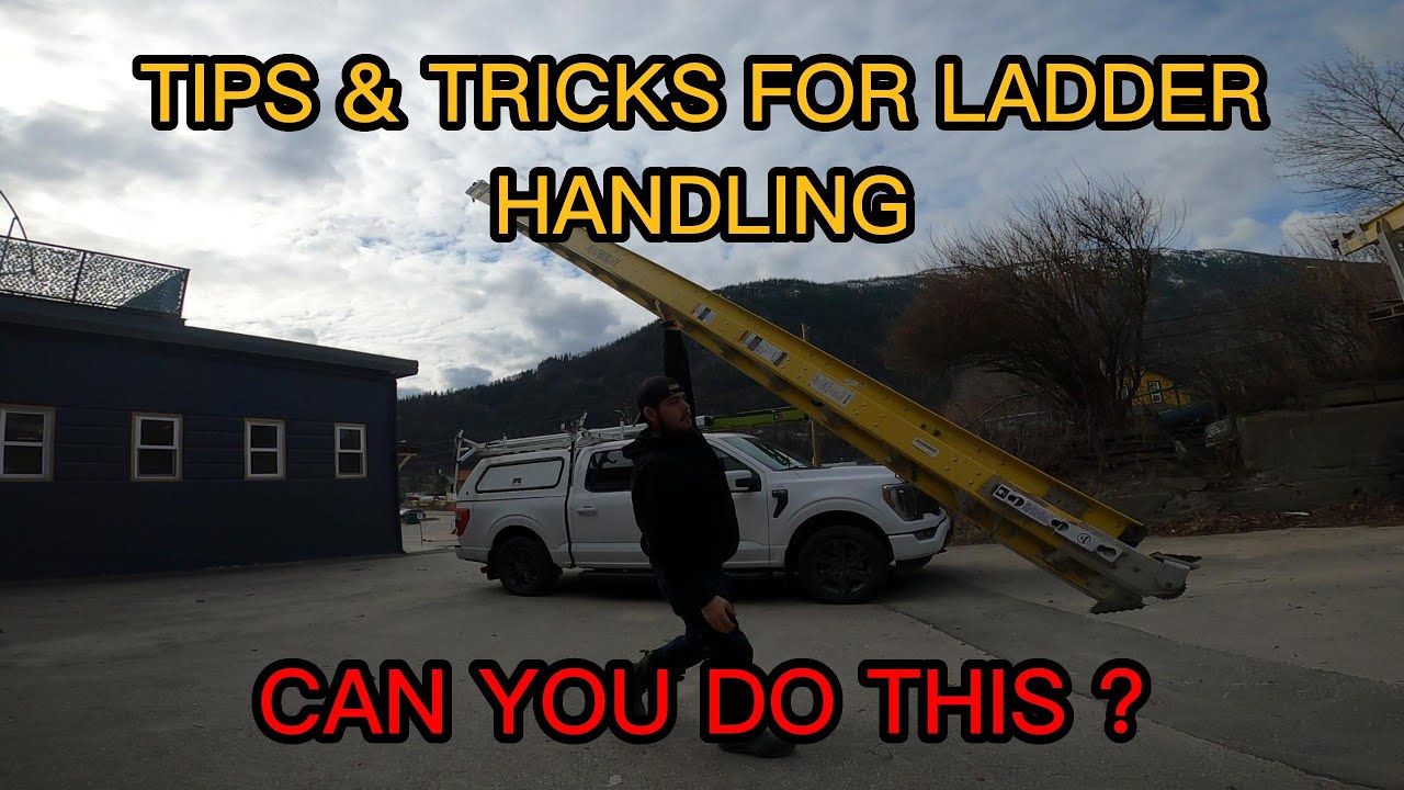Roofing/Telecom Ladder Handling Guide - YouTube