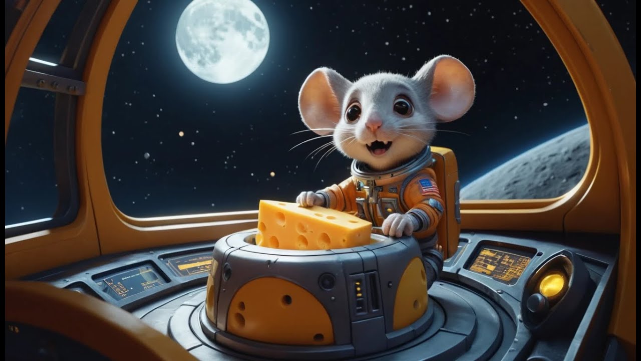 The Moon Mouse and His Cheese Rocket | Fun Nursery Rhyme for Kids ...