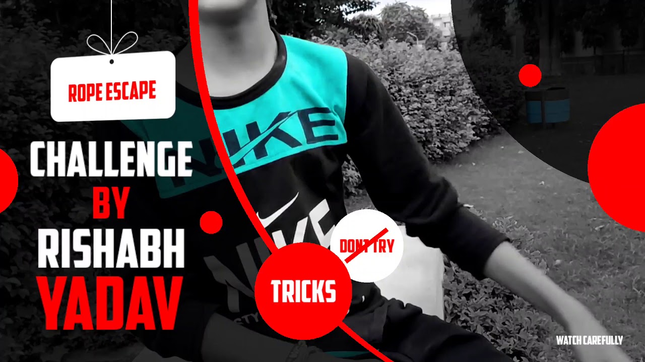 Rope Escape Challenge | watch carefully 😜 | #Shorts - YouTube