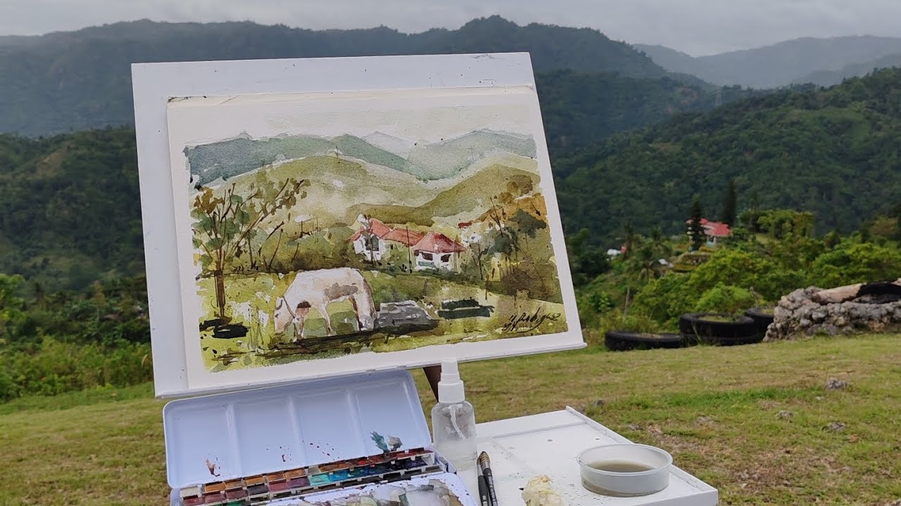 Camping and Plein air painting at AO Farm, Cebu Philippines with Ripe ...