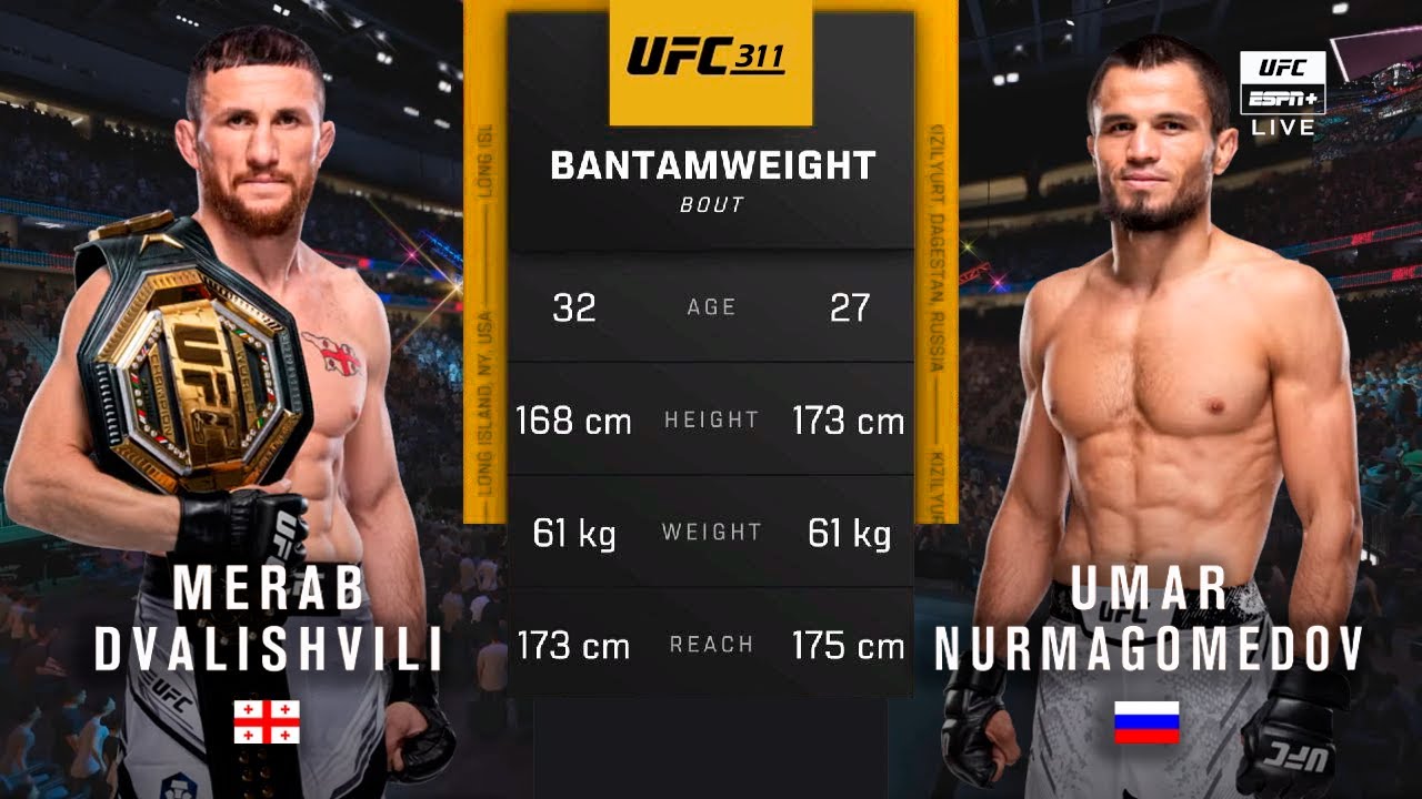 🔴 UFC 311: Merab Dvalishvili vs Umar Nurmagomedov | Full Fight ...