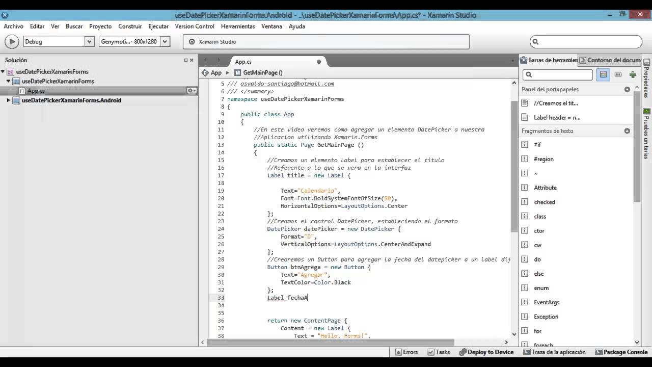 Xamarin.Forms DatePicker - YouTube