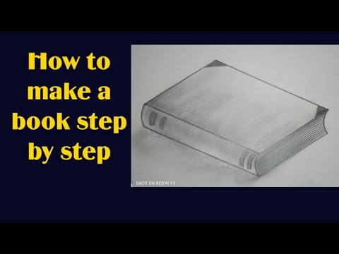 How to draw a book step by step very easy / Book drawing / किताब बनाने ...