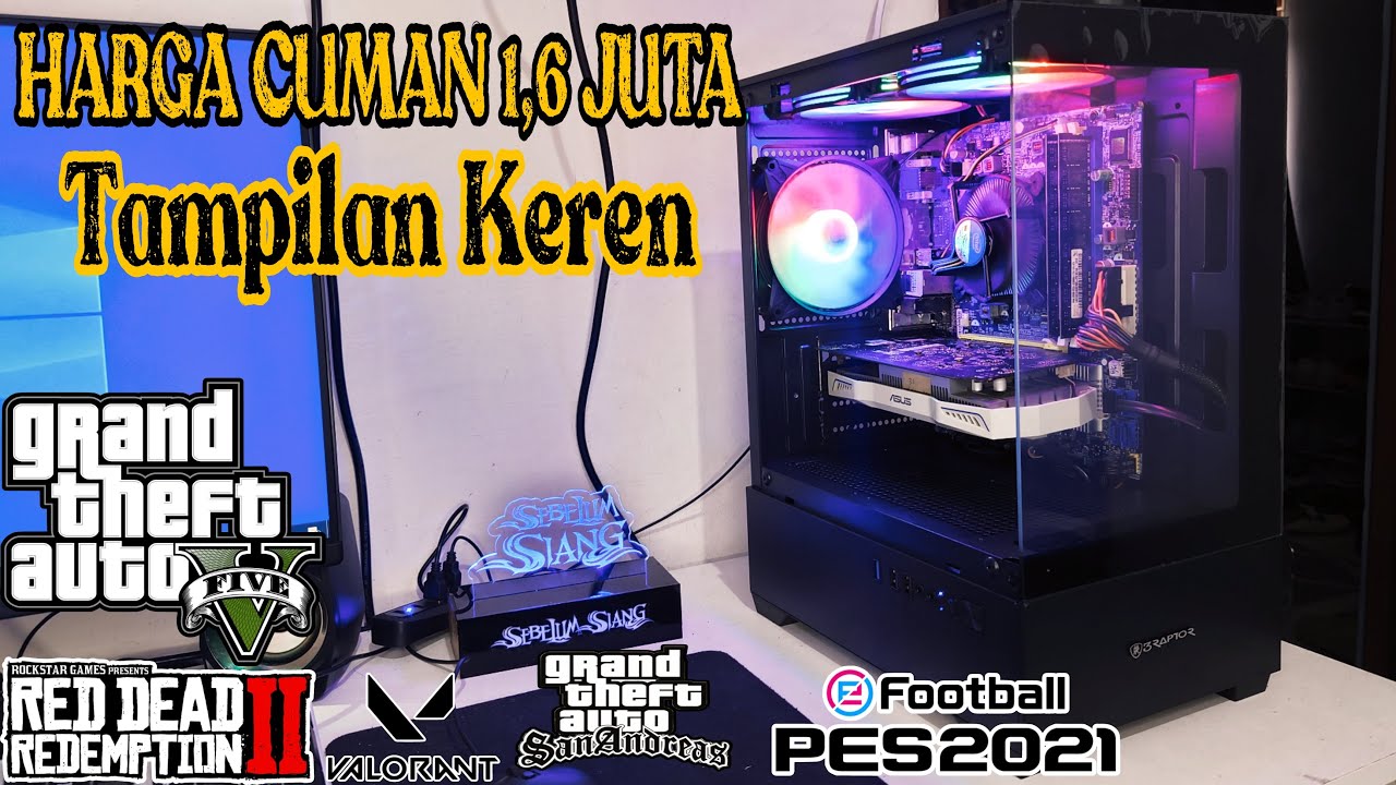 Rakit PC Dengan Budget 1 Jutaan Masih Bisa di Pakai Gaming ?? Casing ...
