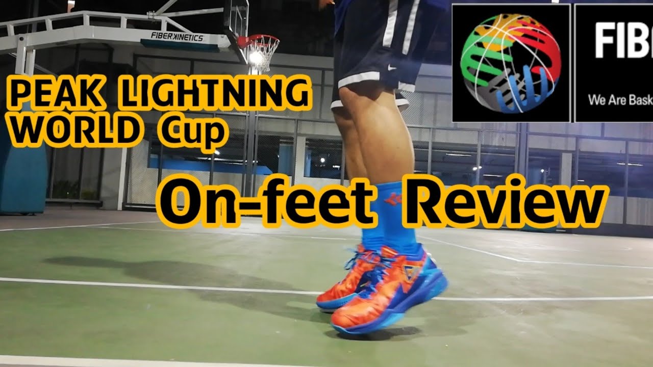 On Feet Review || Peak Lightning World Cup Basketball shoe - YouTube
