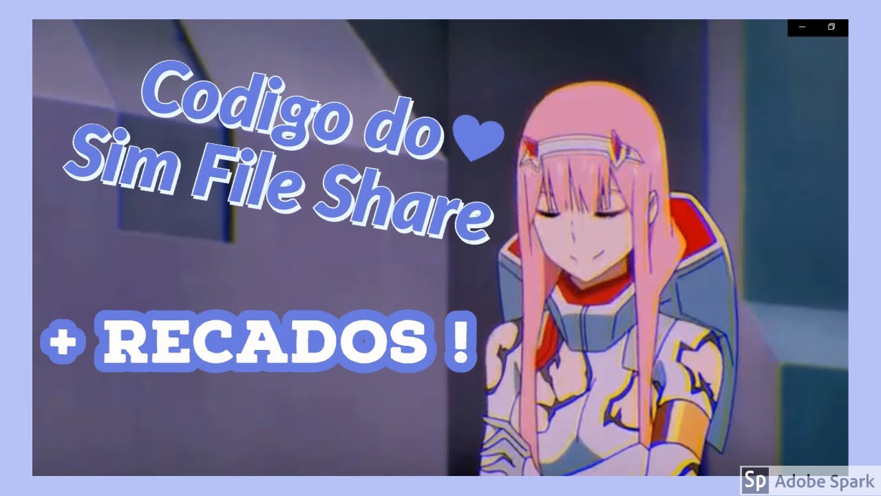 CÓDIGOS DO SIM FILE SHARE + RECADOS! - YouTube