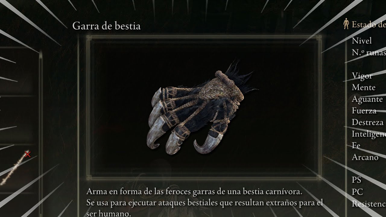 COMO CONSEGUIR NUEVA ARMA GARRA DE BESTIA ELDEN RING SHADOW OF THE ...