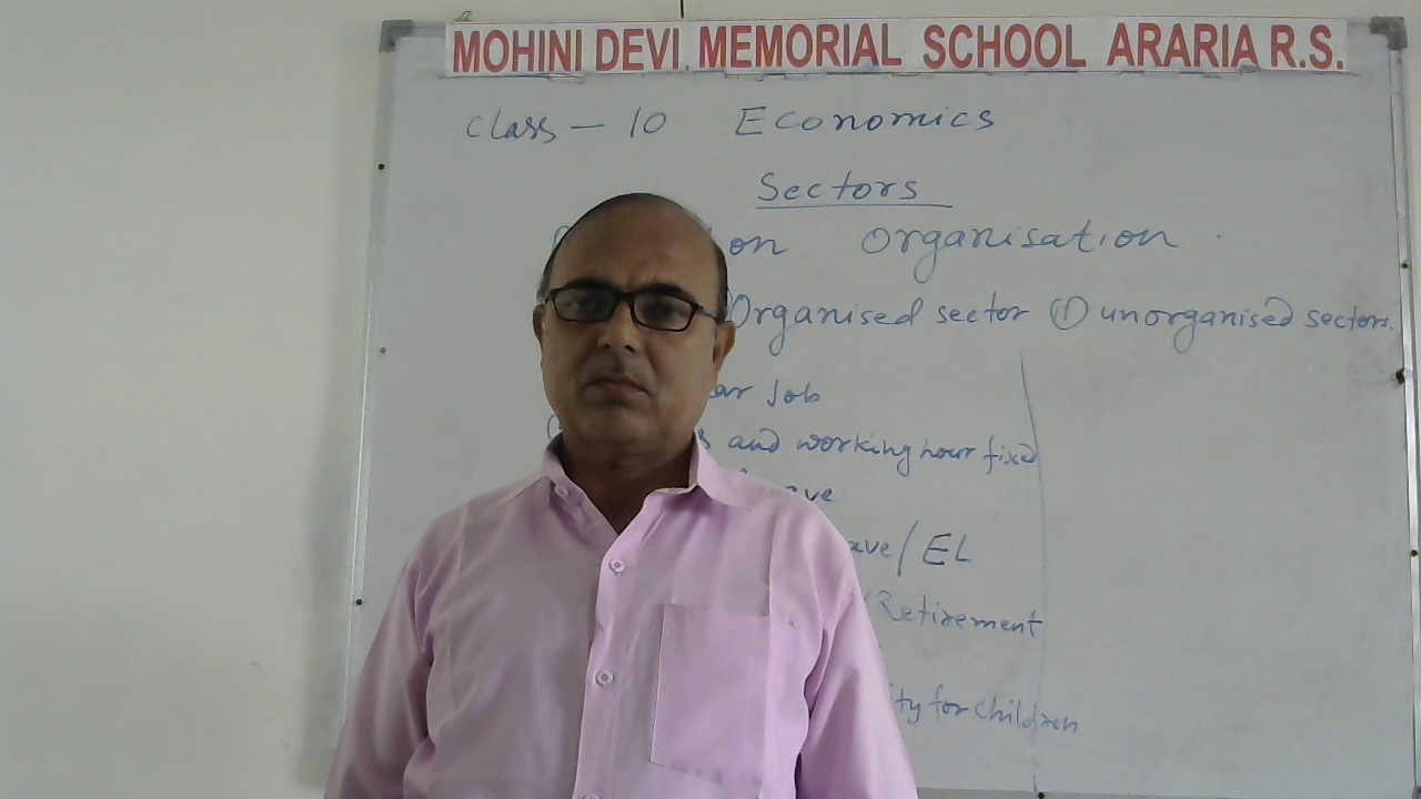 Sectors Based on Organisation Class- X th, Sub-Economics ( Arjun Jha ...