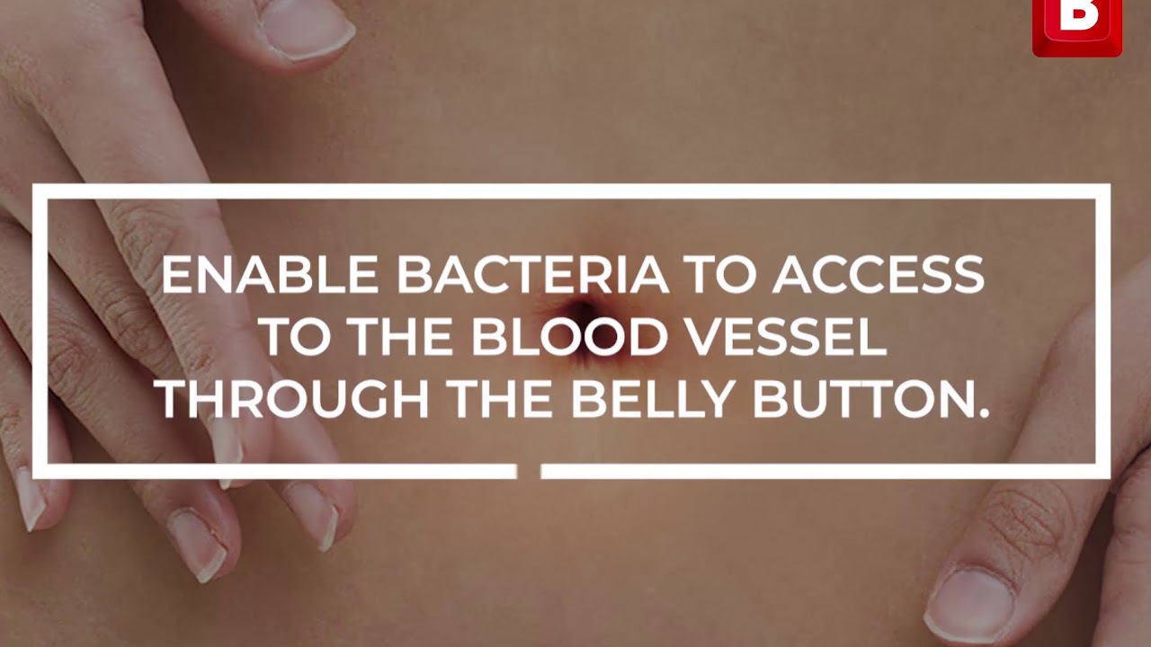 Picking belly button can damage your stomach one day - YouTube